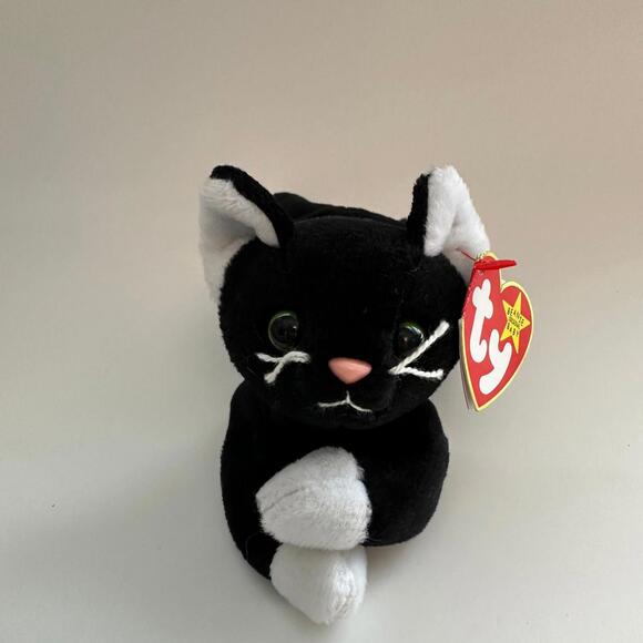 Toys | Ty Beanie Baby Zip The Highly Sought After Ty Black Cat Plush 7 ...